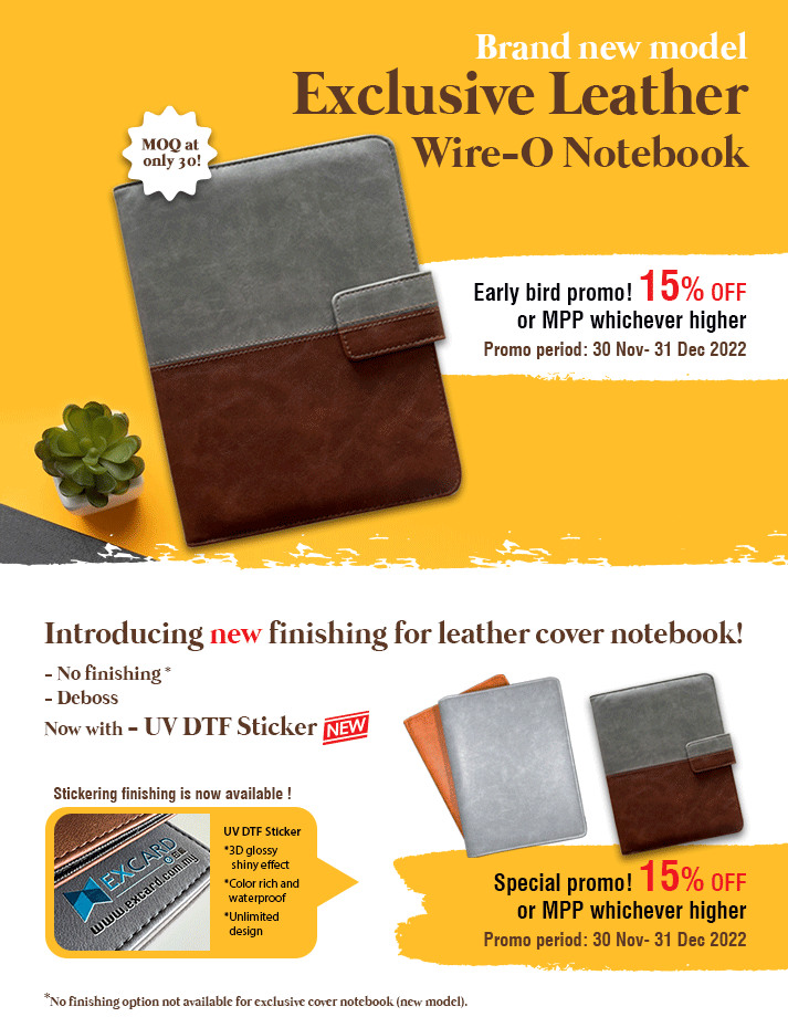 Brand new model finishing for Leather Wire O Notebook 01 gif