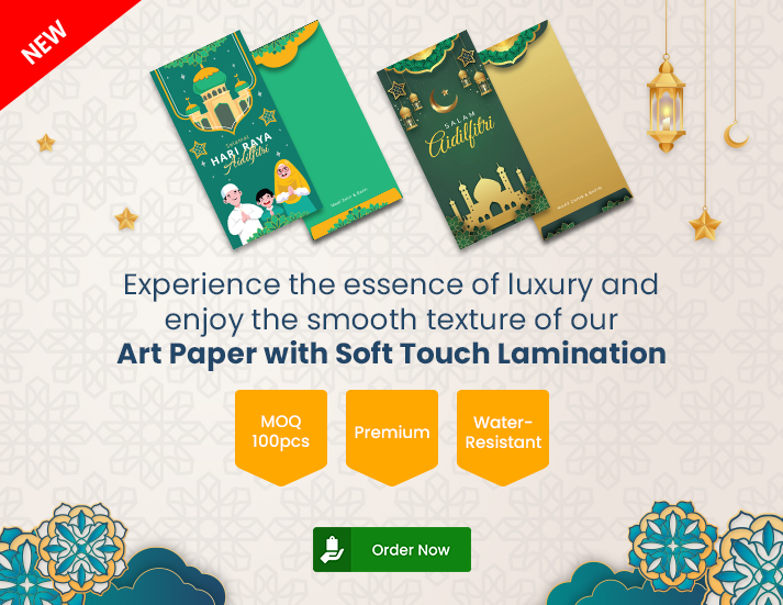 New: Money Packets Now Offer Art Paper with Soft Touch Lamination!