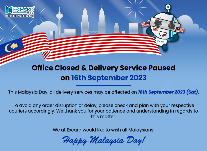 Office Closed & Delivery Service Paused on Malaysia Day